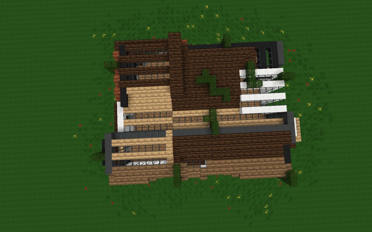 Modern abstract house Minecraft Map
