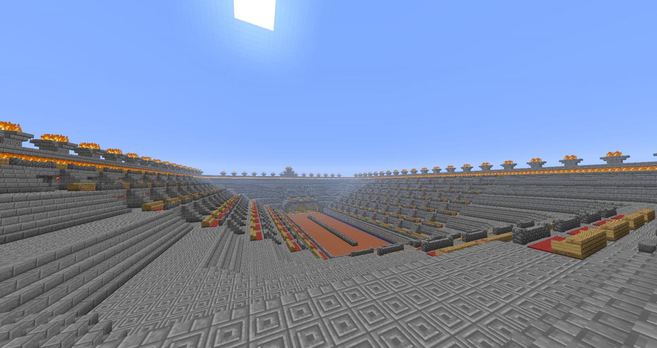MInecraft Mega-Build: The Jousting Ampitheatre Minecraft Map