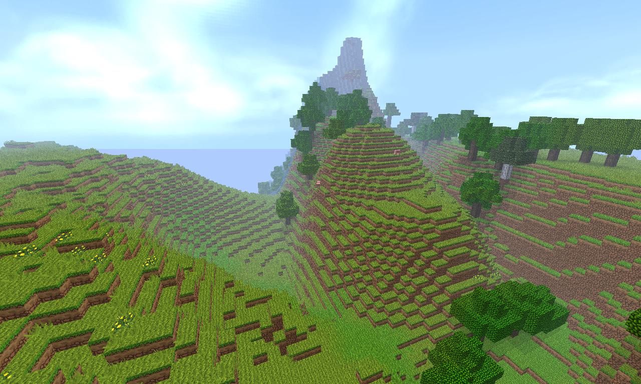 Huge mountains and cliffs Minecraft Map