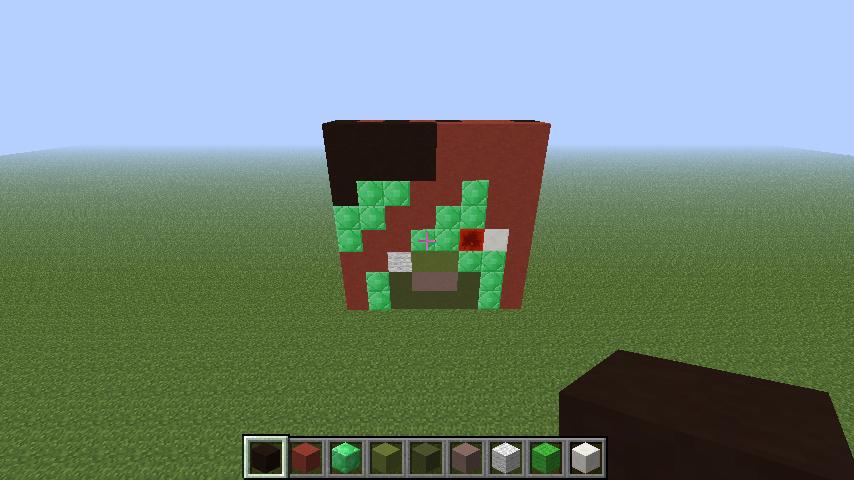 Pixel Art of my Head Minecraft Map