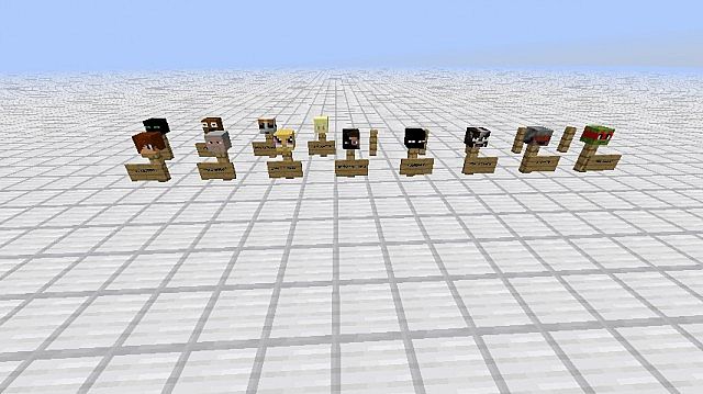 Custom Heads (Read description!!) Minecraft Map