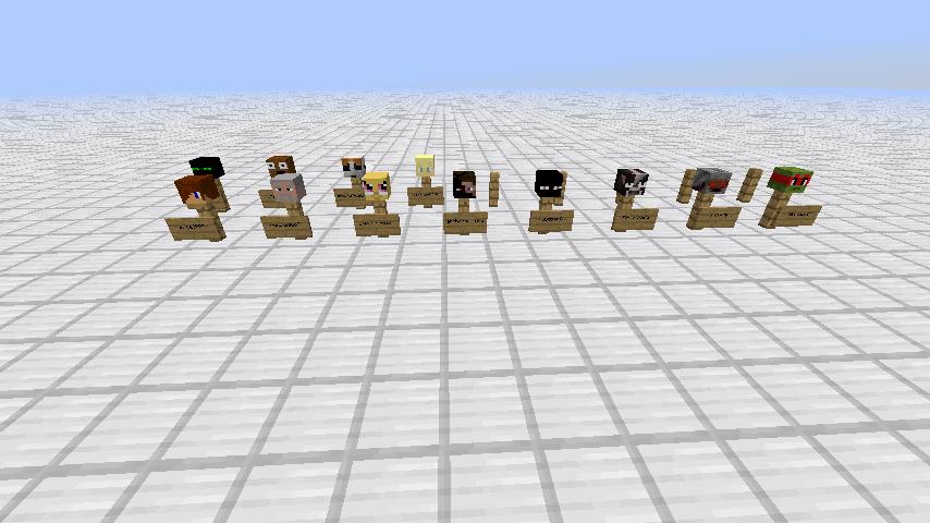 Custom Heads (Read description!!) Minecraft Map