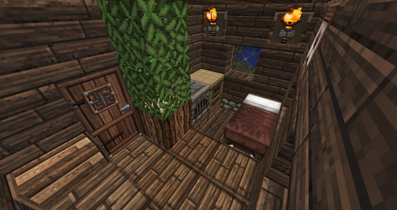 Simple Lumberjack Lodge Minecraft Map