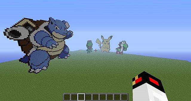 some random pixel art Minecraft Map