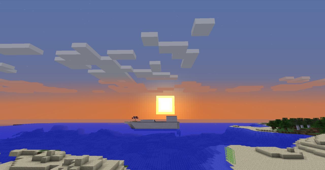 Beach bar and Cruise Ship Minecraft Map