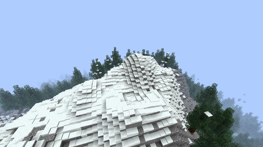 Worldpainter Series 1: Snowy Peaks Minecraft Map