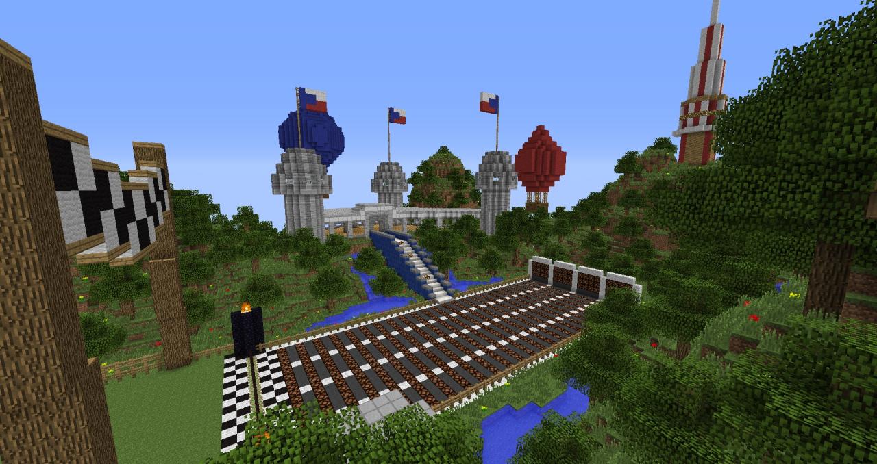Sprint Race Around the World Minecraft Map