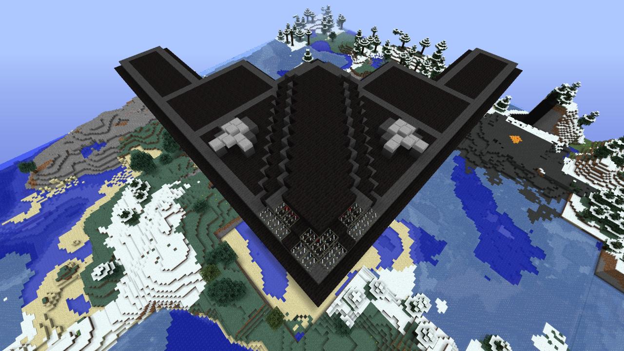 Northrop Grumman B-2 Spirit (Stealth Bomber) Minecraft Map