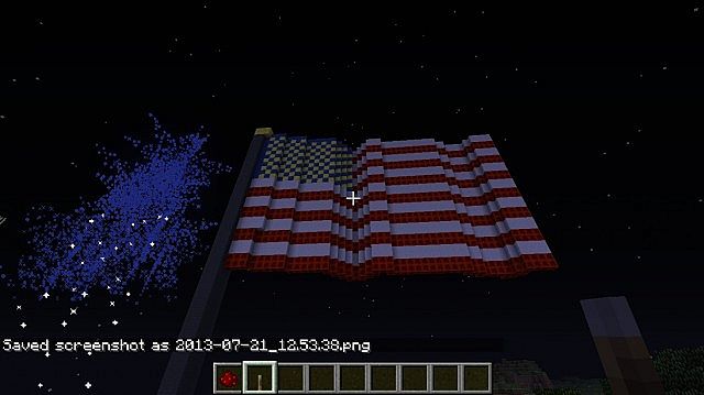 USA FLAG SUPER SCALE Minecraft Map