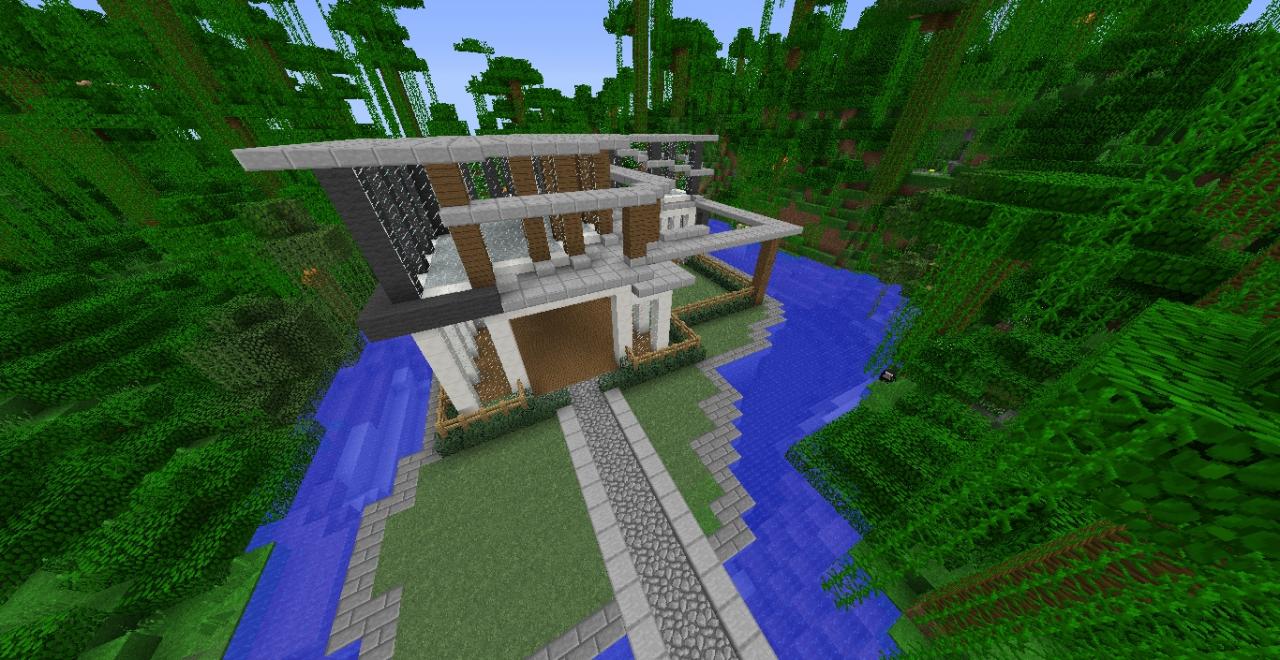 Moden house Minecraft Map