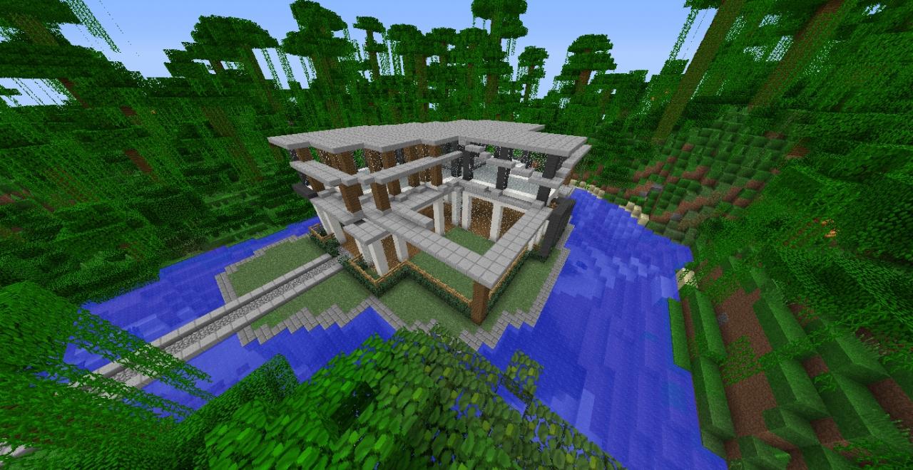 Moden house Minecraft Map