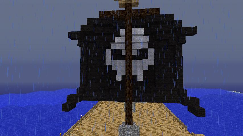 Pirate ship in survival Minecraft Map