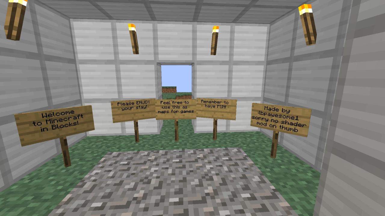 Minecraft In Blocks-Adventure Map Minecraft Map