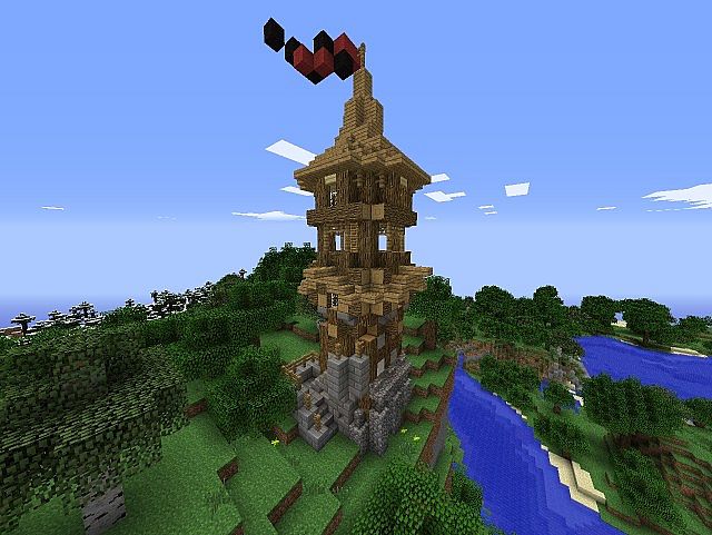 village buildings Minecraft Map