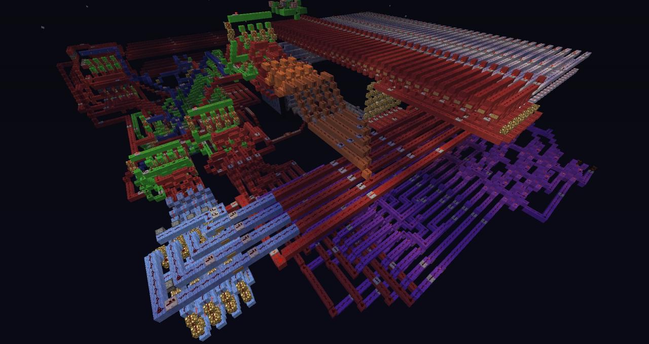 Redstone 4-bit Calculator Minecraft Map