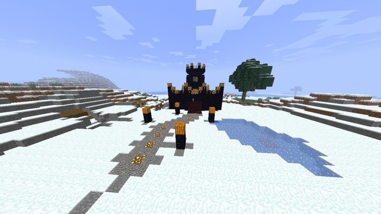 Nether Castle and epic mountains! Minecraft Map