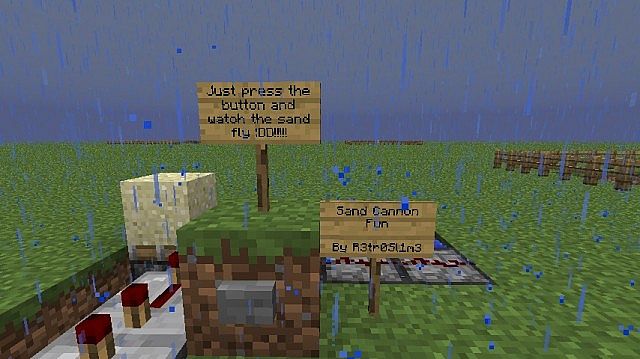 Sand Cannon Fun Minecraft Map