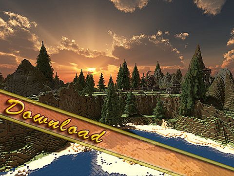 Custom Minecraft Island, Highland Cliff Tops with Custom Trees ...