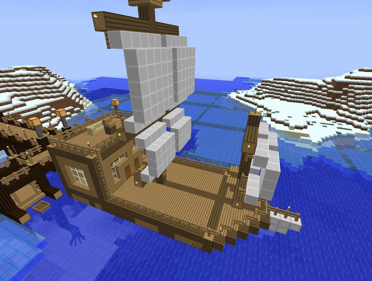 Fishing Dock And Ship Minecraft Map