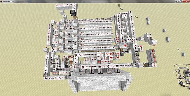 9-digit advanced Code Lock Minecraft Map