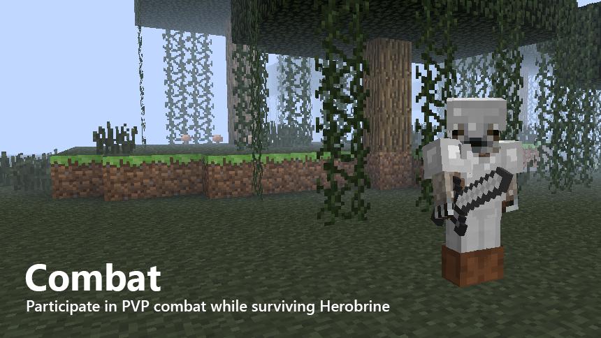Fight Herobrine / PvP : Raid / Phantom PVP Minecraft Server