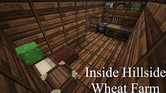 Hillside Wheat Farm Minecraft Map