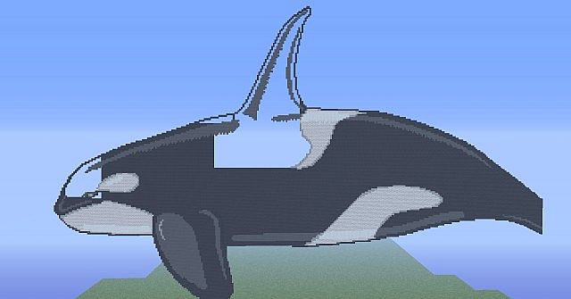Giant Orca Pixel Minecraft Map