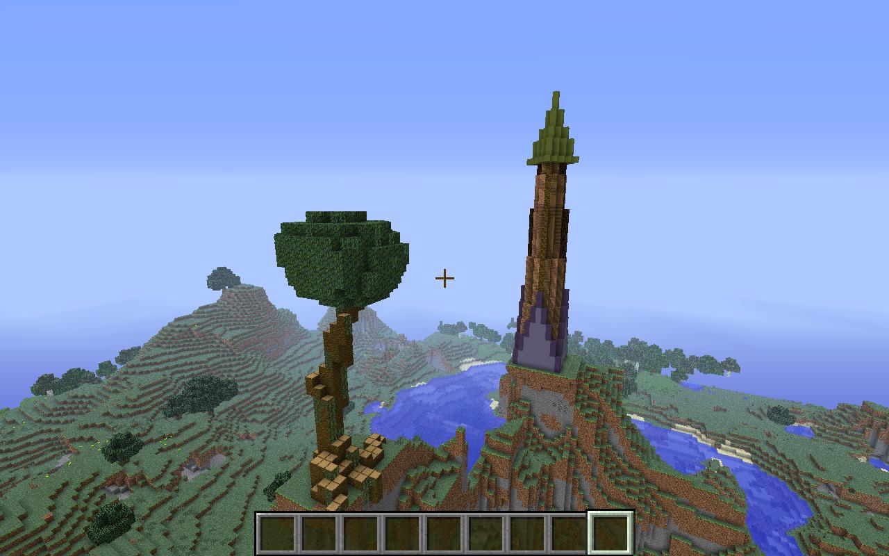 Wizard Tower + giant three Minecraft Map
