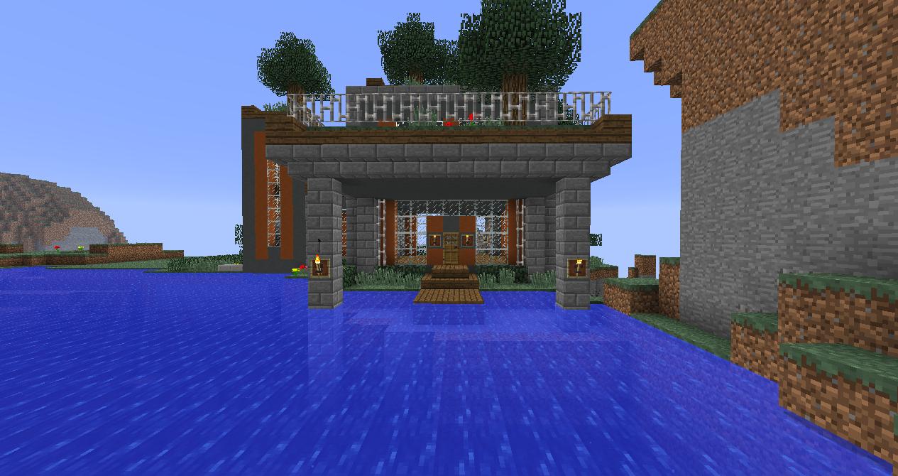 Green roof house Minecraft Map