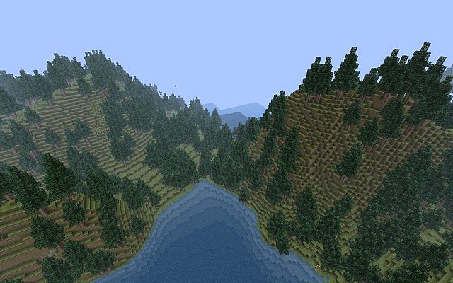 Beautiful custom terrain. Minecraft Map