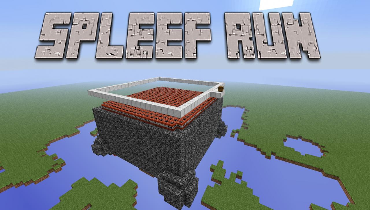 Spleef Run Minecraft Map
