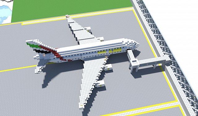 1:1 Airbus A380(7 liveries) Minecraft Map