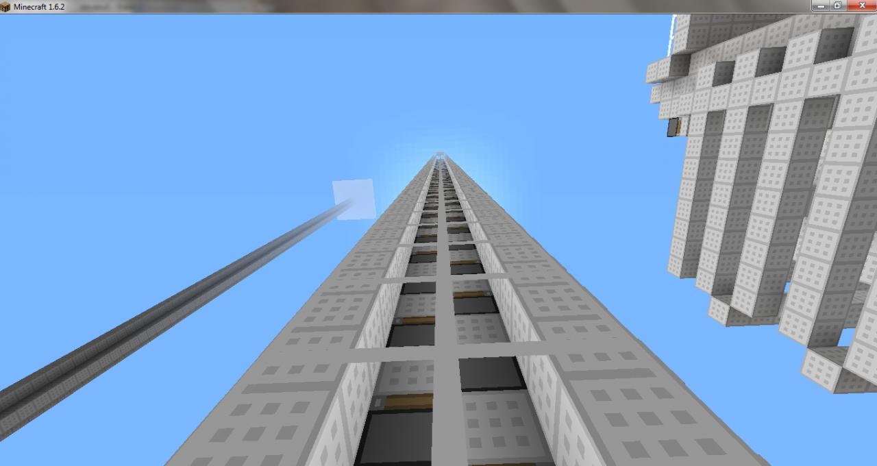 Fast Elevator: 100 blocks in 10 seconds Minecraft Map