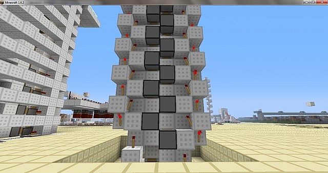 Fast Elevator: 100 blocks in 10 seconds Minecraft Map