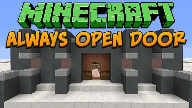 Minecraft: Always Open Door Tutorial Minecraft Project