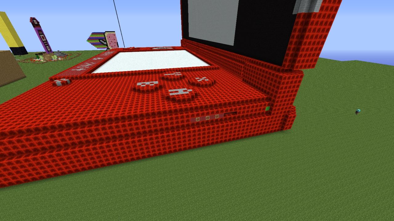 Giant Nintendo 3DS! (flame red) Minecraft Map