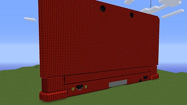 Giant Nintendo 3DS! (flame red) Minecraft Map