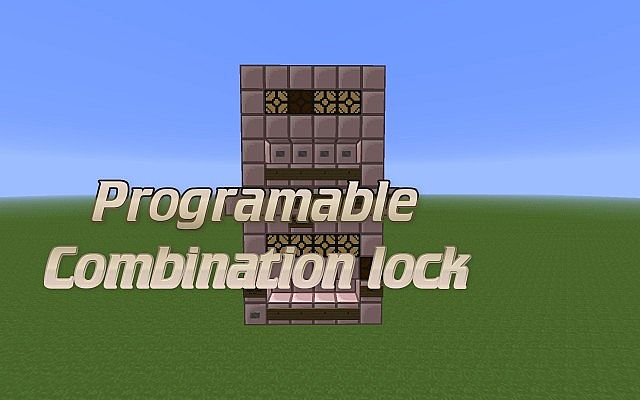 Programable Combination lock Minecraft Map