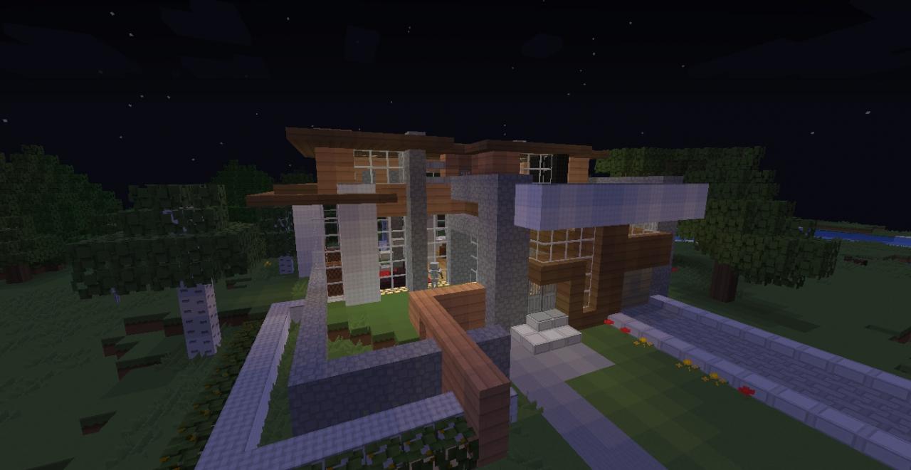 Modern Nature Home Minecraft Map