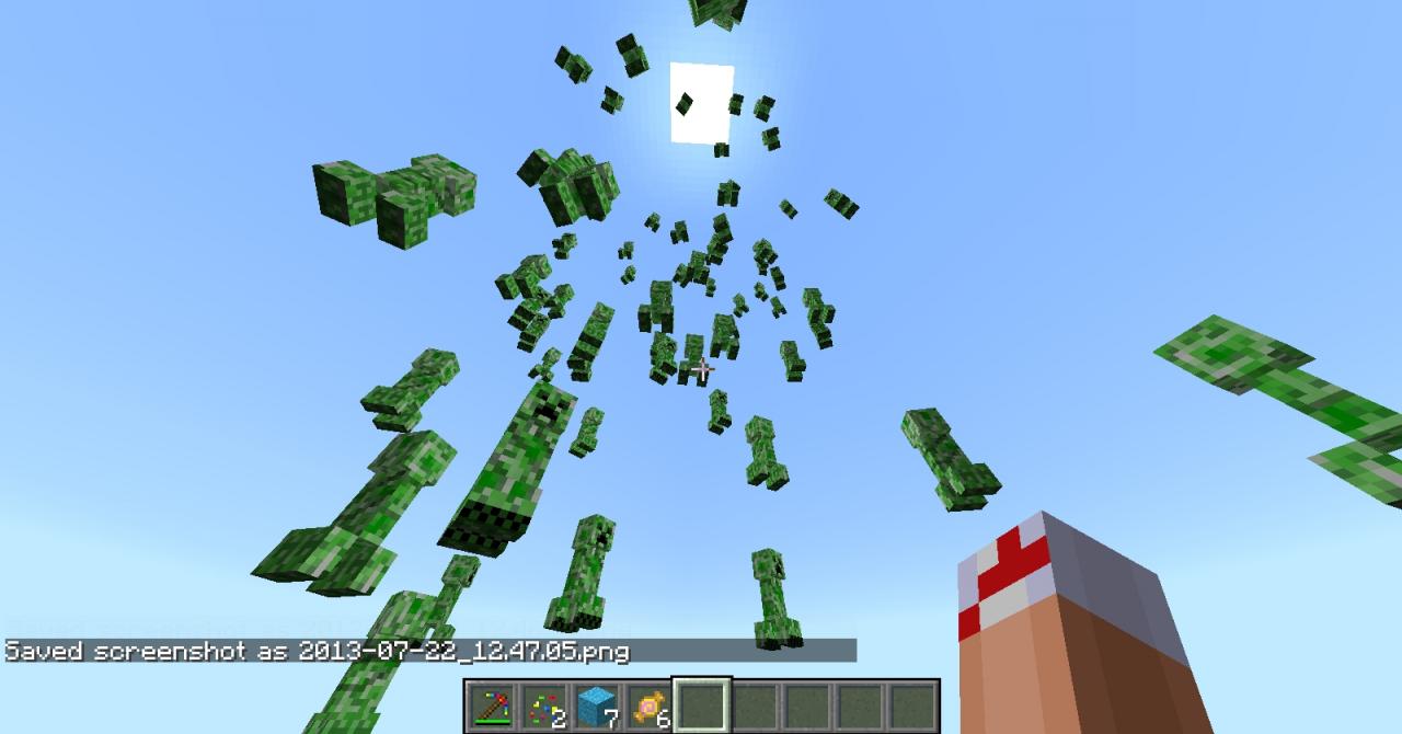 RAINING CREEPERS? Minecraft Map