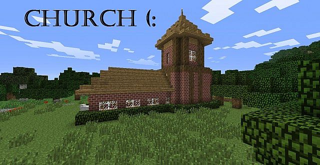 church and graveyard Minecraft Map