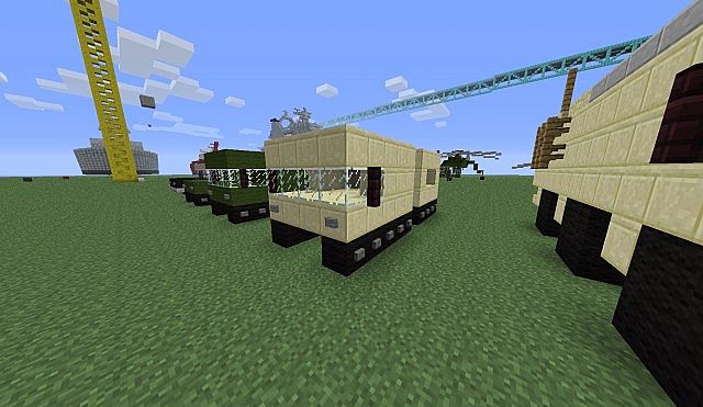 Military vehicles Minecraft Map