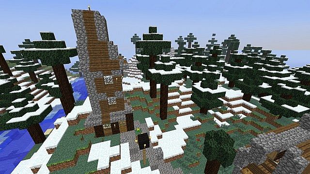 Minecraft Rustic (small) village first rustic build ~~ Minecraft Map