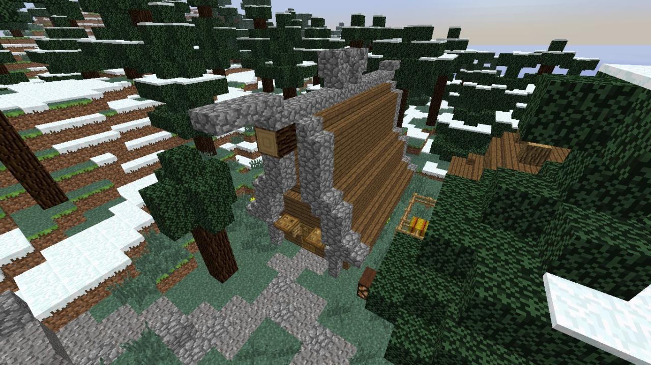 Minecraft Rustic (small) village first rustic build ~~ Minecraft Map