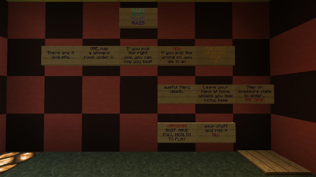 The Death Game Minecraft Map