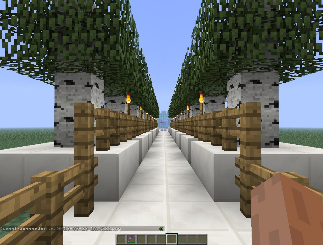 Small promenade park Minecraft Map