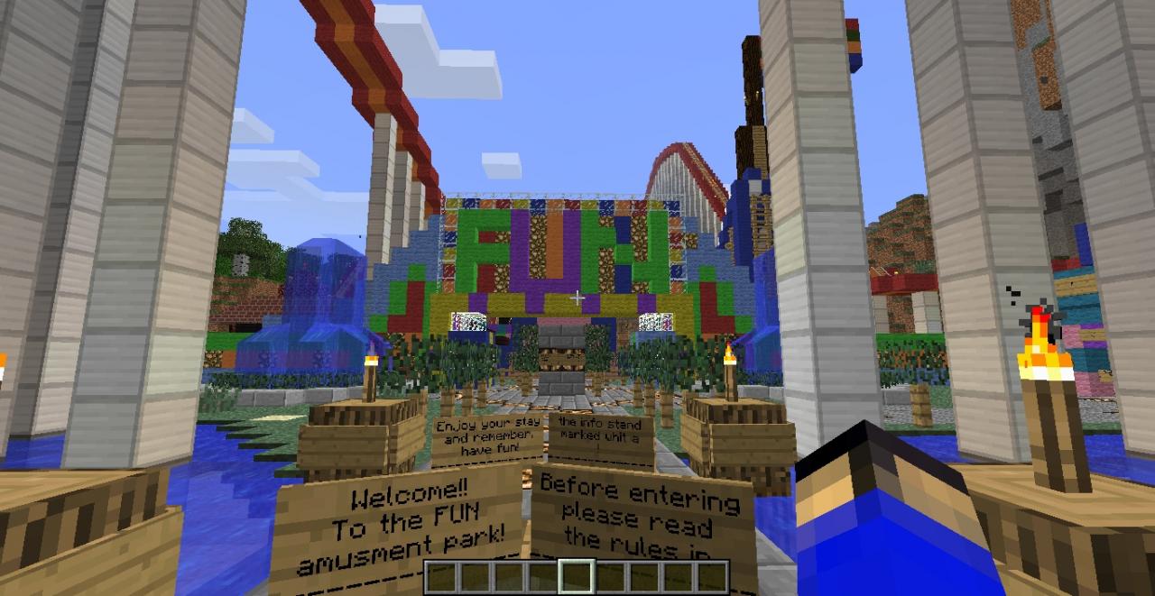 The FUN amusment park Minecraft Map