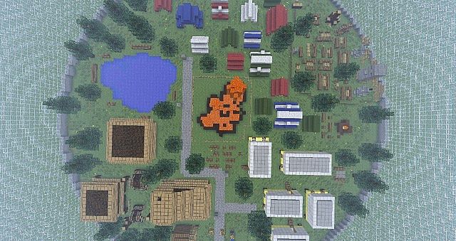 campsite dome for minigames Minecraft Map