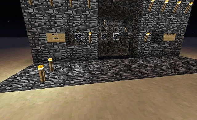 Blast-proof structure w/ Obsidian Door Minecraft Map