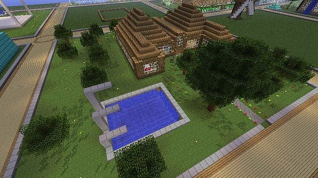 Big Wooden Disco House incl. pool with beds for having fun by ...